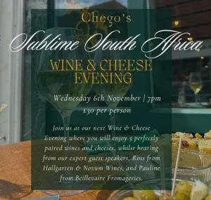 Chego's Wine & Cheese Bar: Menu & Opening Hours